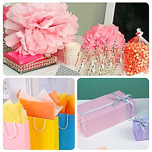 Koogel Tissue Paper Bulk, 330 Sheets Gift Wrapping Paper Craft Tissue Paper 20 Colors 14x10 Inch for Holiday Birthday Gift Wrapping DIY Project