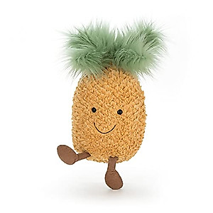 Jellycat Amuseables Pineapple Stuffed Toy, Medium 11 inches | Fruit Plush | Fun Gift Idea