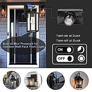 CHISWEAR Dusk to Dawn Sensor Photoelectric Switch Wire-in photocell Sensor Post Eye Light Control IP65 Waterproof Photocell for Outdoor Lights