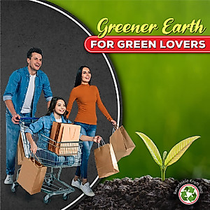 QUIDDITY WARE Paper Bags with Handles 100pcs-[8x4.5x10.5] Bulk. For Gift Bags, Wedding Bags, Party Bags, Shopping Bags, Kraft Bags, Retail Bags