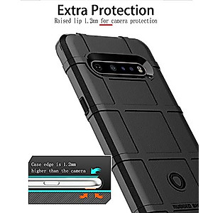 ZYZX Phone Case fit for LG V60 Thinq,Heavy Duty Shockproof Military Grade Drop Tested Protective Phone Case Hybrid Heavy Duty Impact Shock Resistant Soft TPU Bumper Cover for LG V60 Thinq HD-Green