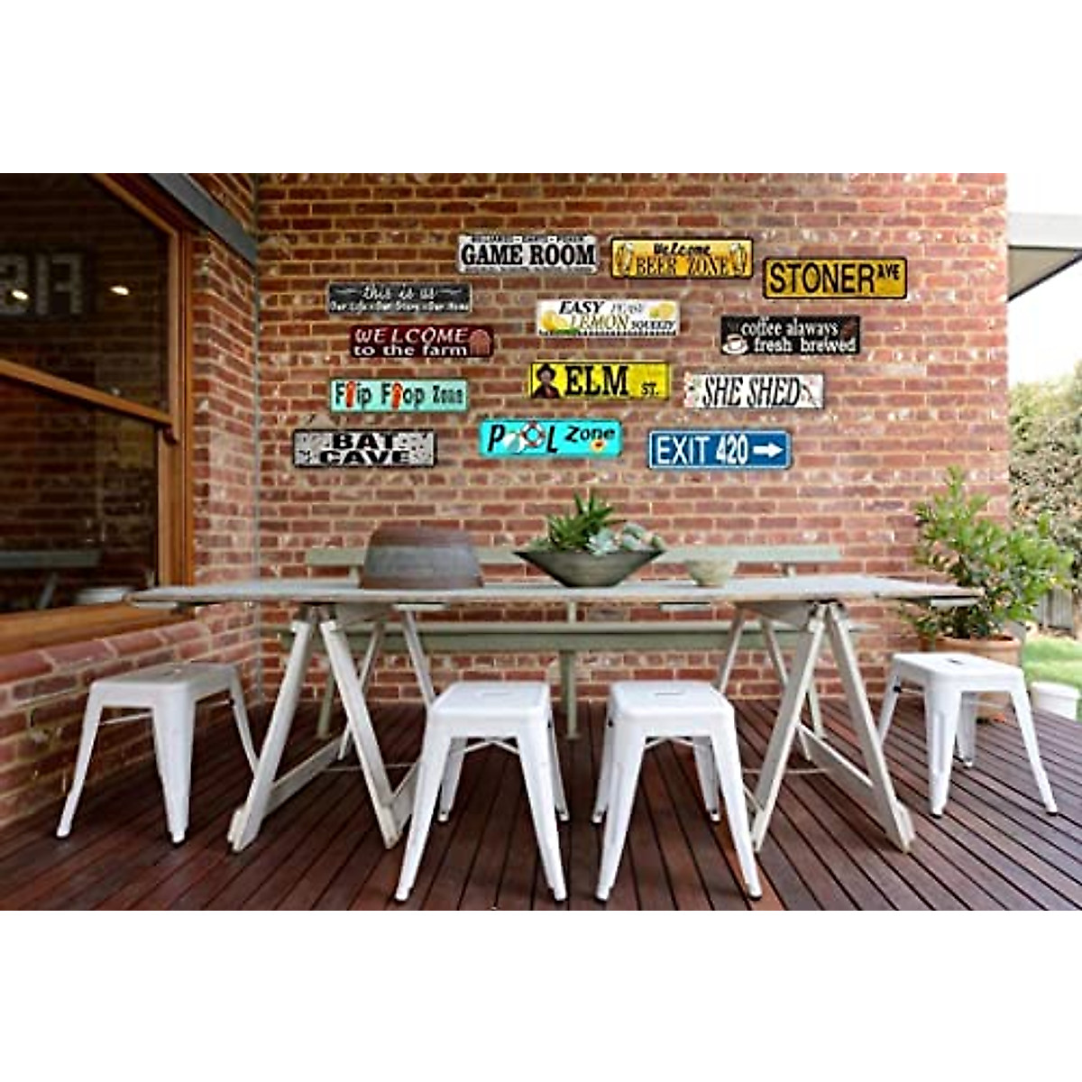 KILSPU No Outlet Right Arrow Road Warning Sign Street Road Metal Sign 4x16inch