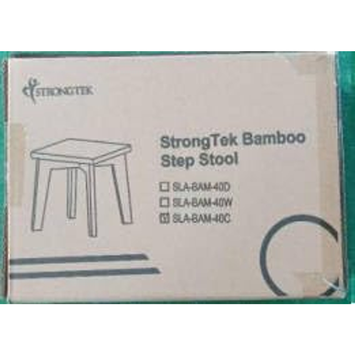 StrongTek Bamboo Step Stool for Kids and Adults, Natural Material, Sturdy and Versatile Short Foot Stool for Bathroom, Kitchen, Bedroom, Compact 10-inch Small Wood Stool, Plant Stand (Black)