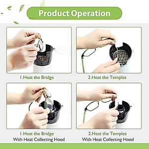 Hanchen TR90 Optical Eyeglasses Frame Warmer Frame Heater Temperature Adjustable (110V)