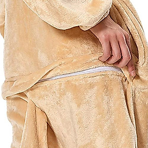 OLAOLA Adult Animal Onesie, Adult Unisex Fox Onesies, Plush Cosplay Pajamas, One Piece Sleepwear Halloween Costume