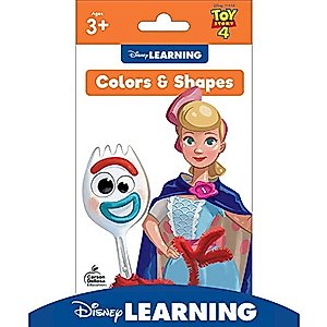Disney Learning Toy Story 4 BIG Colors and Shapes Flash Cards for Toddlers 2-4 Years, Shapes Flash Cards, Preschool-1st Grade, Shapes and Colors Flash Cards with Reading and Math Readiness