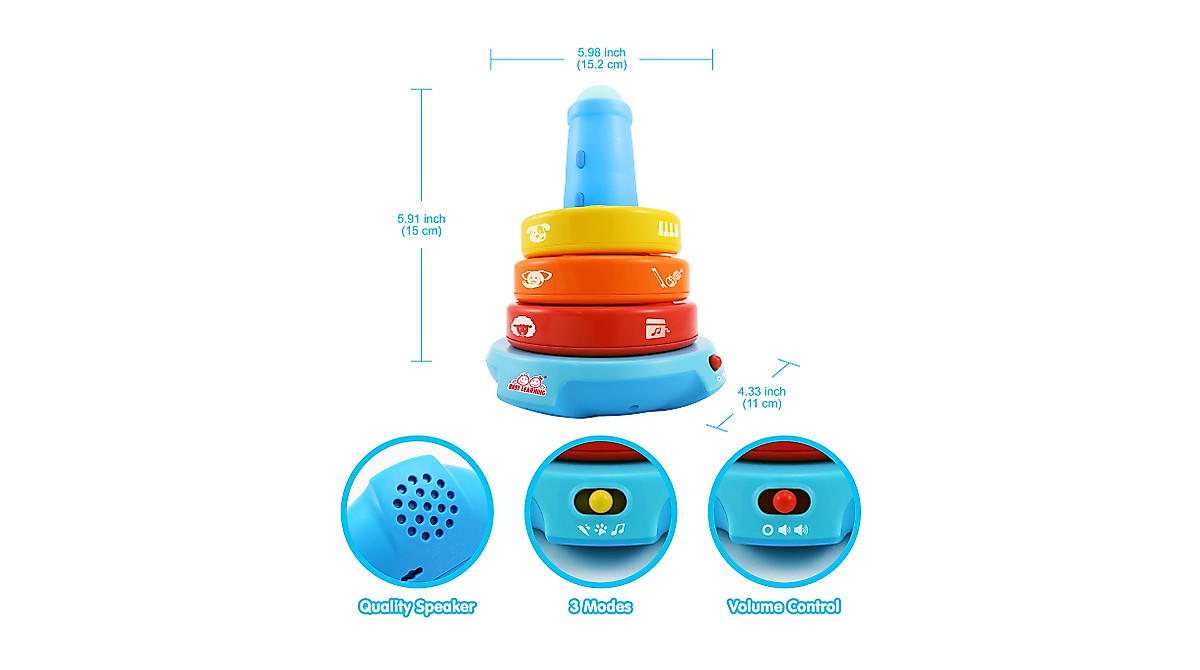 BEST LEARNING Stack & Learn: Educational Stacking Toy for Kids