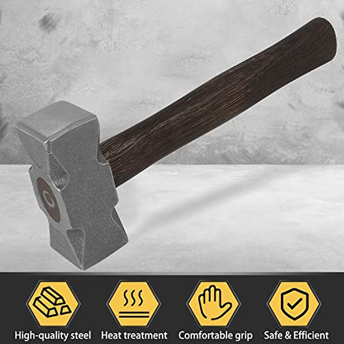 Hand-made Square Forging Hammer Bladesmithing Tool for Farrier Blacksmith Bladesmith