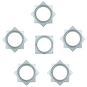 8Pack Lazy Susan Turntable Bearings, 6”Square Rotating Plate, 500lbs Capacity 5/16”Thick Swivel Plate for DIY Lazy Susan Project Storage Organizer Rack Cake Decorating Sculpture Displays