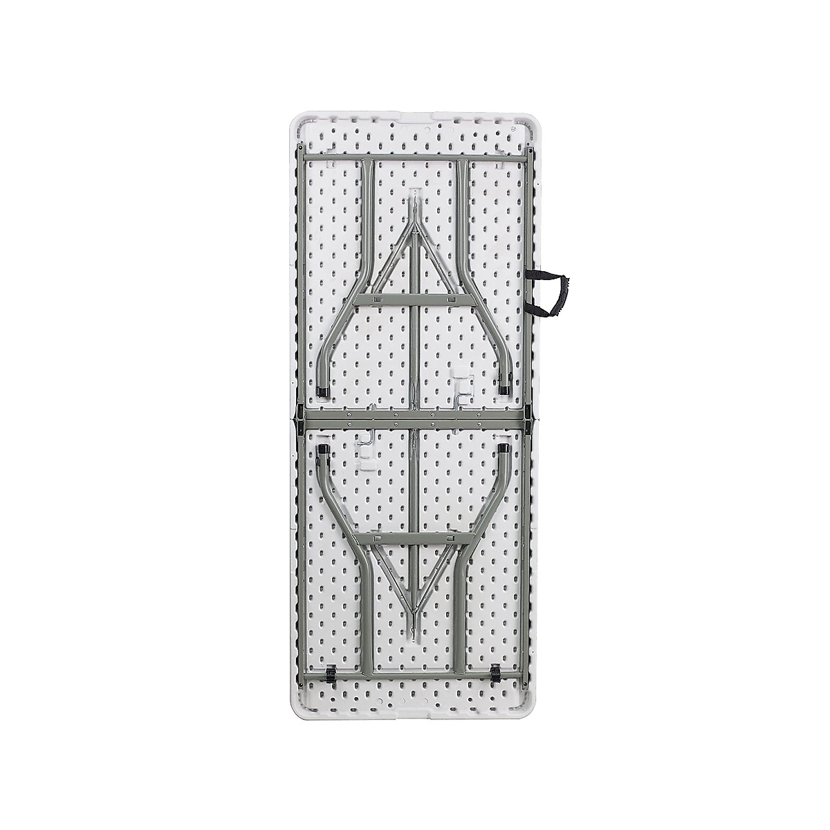 Flash Furniture Kathryn 6-Foot Bi-Fold Granite White Plastic Folding Table