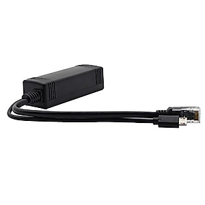 PoE Splitter Micro USB 5V ，for Tablets, Dropcam or Raspberry Pi, IPC, IP Video Camera, The IEEE 802.3af-Compliant 5V PoE Active Splitter Adapter, 48V to 5V (Pack of 2)