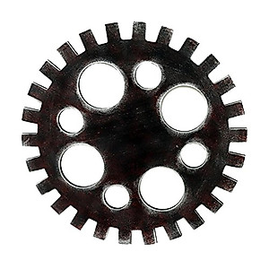 Homyl 40cm Antique Industrial Wooden Round Steampunk Gear Wall Hanging for Home Garden Coffee Shop Bar Pub Art Decor - 3#