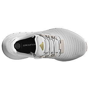 adidas womens Swift Run23 White/White/Gold Metallic 7.5