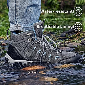 SHULOOK Women's Hiking Boots Waterproof Outdoor Trekking Camping Trail Hiking Boots Lightweight Hiking Boot