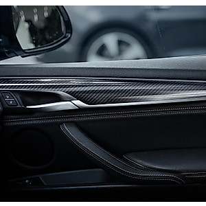 VViViD+ True Gloss Carbon Black, Vinyl Wrap Film Roll (1ft x 5ft)