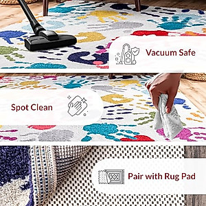 nuLOOM Pinkie Handprint Kids Area Rug, 4x6, Multi