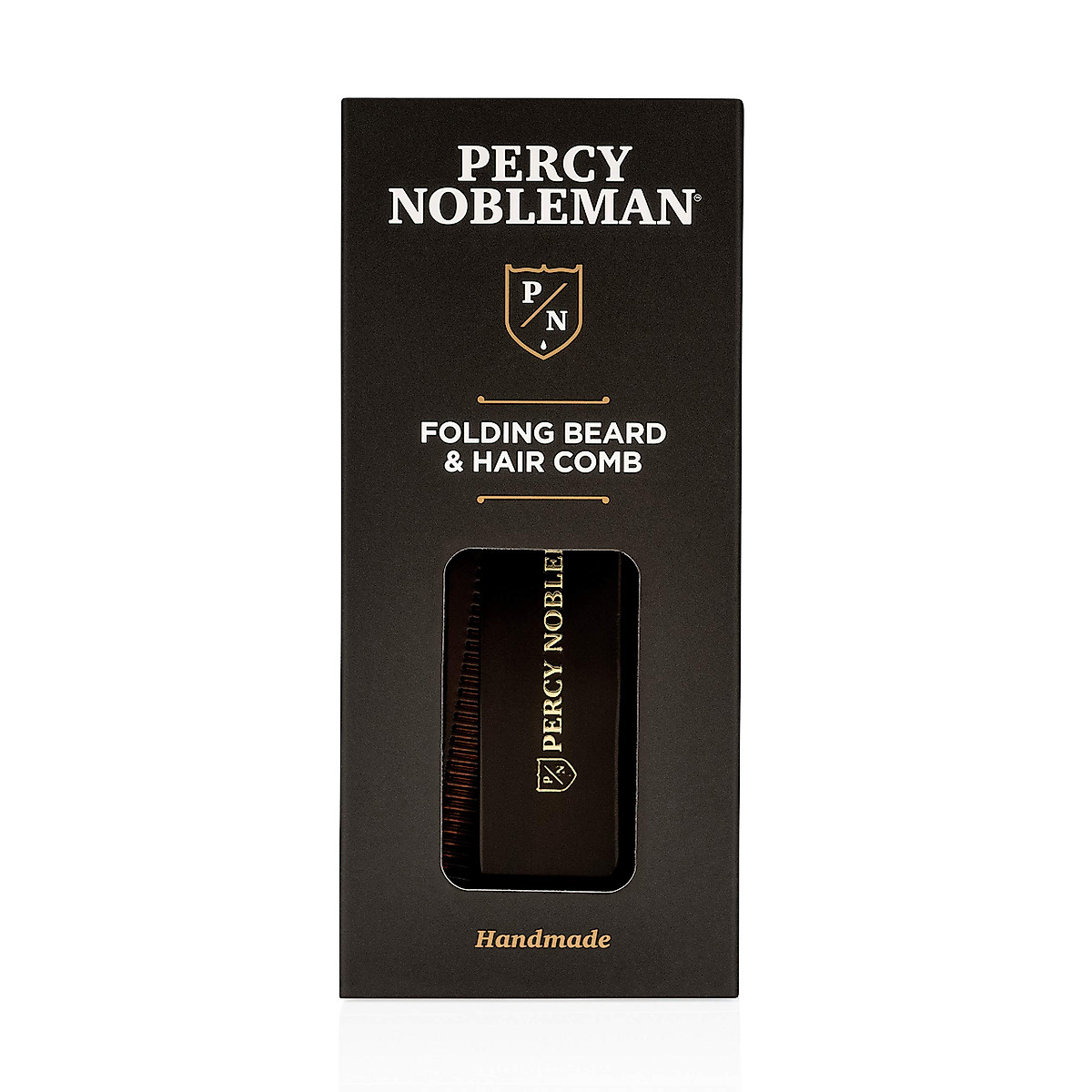 Acetate Folding Beard & Hair Comb by Percy Nobleman, Ideal for use on Beards & Hair.