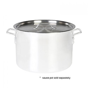TrueCraftware- 40 Quart Aluminum Sauce Pot Lid 18-3/4" Diameter x 5/8" Thickness– Cooking Sauce Pot Lid Multipurpose Sauce pot Cover Simmering Pot Lid Cookware for Home Kitchen or Restaurant