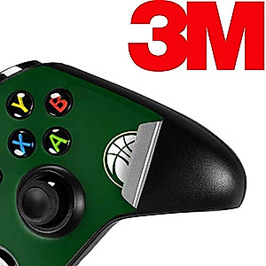 Skinit Decal Gaming Skin Compatible with Xbox One S Controller - Officially Licensed NBA Milwaukee Bucks Green Distressed Design