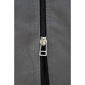 Camco ULTRAGuard 20-22-Ft Travel Trailer/Class C RV Cover | Features Zipper Entry Doors & Covered Air Vents | Crafted of Spunbond Polypropylene | Storage Bag for RV Storage and Organization (45740)