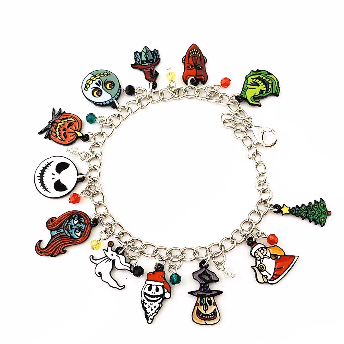 Family Babylon Classic Sally Jack Horror Nightmare Before Christmas Charm Bracelet Gifts for Girl Woman Men