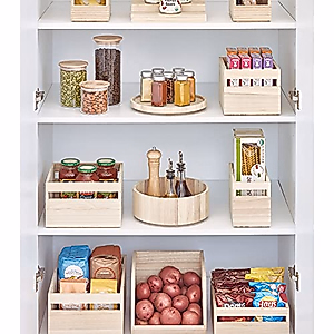 iDesign Renewable Paulownia Wood Collection Storage Bin with Handles, 10" x 5" x 4", Natural