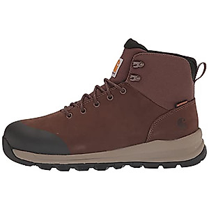 Carhartt Men's Outdoor WP 5" Alloy Toe Hiker Boot FH5520-M, Dark Brown, 11.5 W