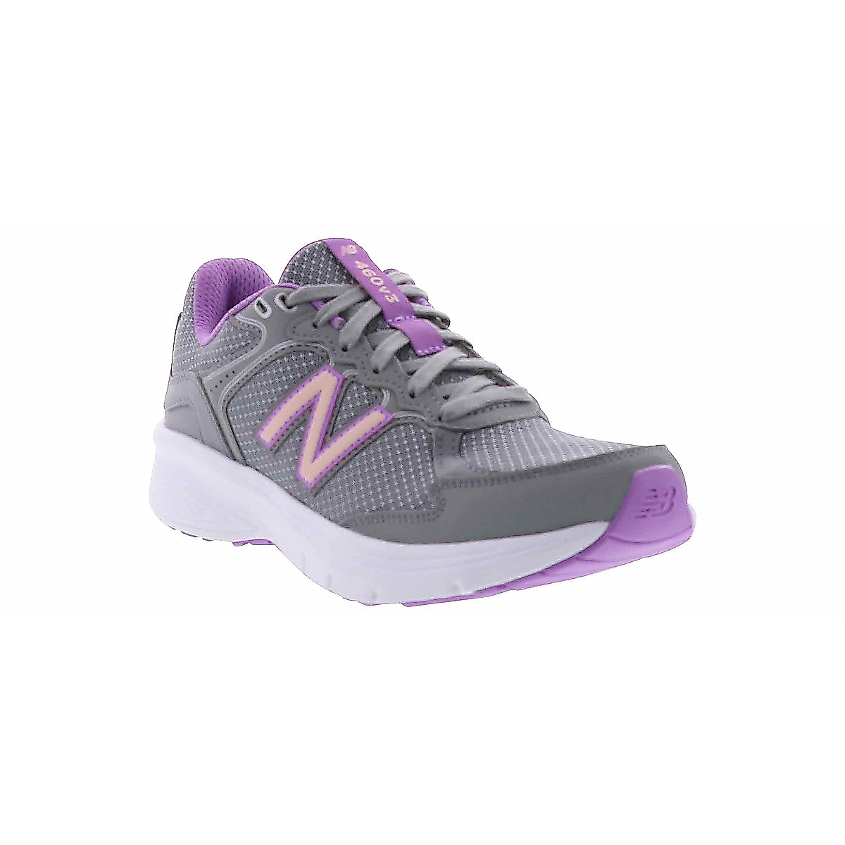 New Balance Women's 460 V3 Running Shoe, Grey/Oyster Pink, 9 Wide
