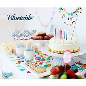 White Plastic Tablecloth Round Disposable Table Cloth (84” Inches) 4, 5, or 6 Foot Round Tables, Premium (Manteles para Fiestas) White Party Tablecloths [6 Pack]