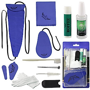 Saxophone Sax cleaning Care Maintenance Kit,Key Oil,Cork Grease,Swab,Cleaning Cloth,Thumb Rest,Mouthpiece Brush and More