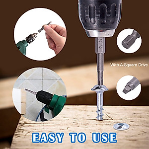 Glarks 280Pcs #8x1-1/2'' Pocket Hole Screws Zinc Coated Square Drive Self Tapping Coarse Thread Wood Screws for Wood and Sheet Metal (#8x1-1/2'' Coarse Thread)