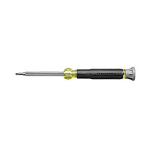 Klein Tools 32585 Multi-bit Precision Screwdriver Set, 4-in-1 Electronics Screwdriver with Industrial Strength Torx Bits, Spin Top