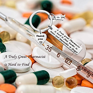 ENSIANTH Pharmacist keychain A Truly Great Pharmacist is Hard to Find Keychin Pharmacist Appreciation Gift Pharmacist Graduation Gift (Pharmacist Keychain)