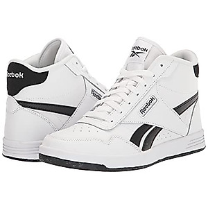 Reebok Women's Club C High Top Cross Trainer, White/Black, 7.5
