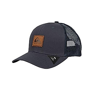 Quiksilver Men's Easy Does IT SNAP Back Trucker HAT, Navy Blazer, One Size