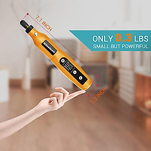 GINELSON Cordless Rotary Tool, 2000 mAh Battery Pack, 5-Speed and USB-C Charging Rotary Tool Kit with 70 Accessories, Multi-Purpose 3.7V Power Rotary Tool for Sanding, Polishing, Engraving, DIY Crafts