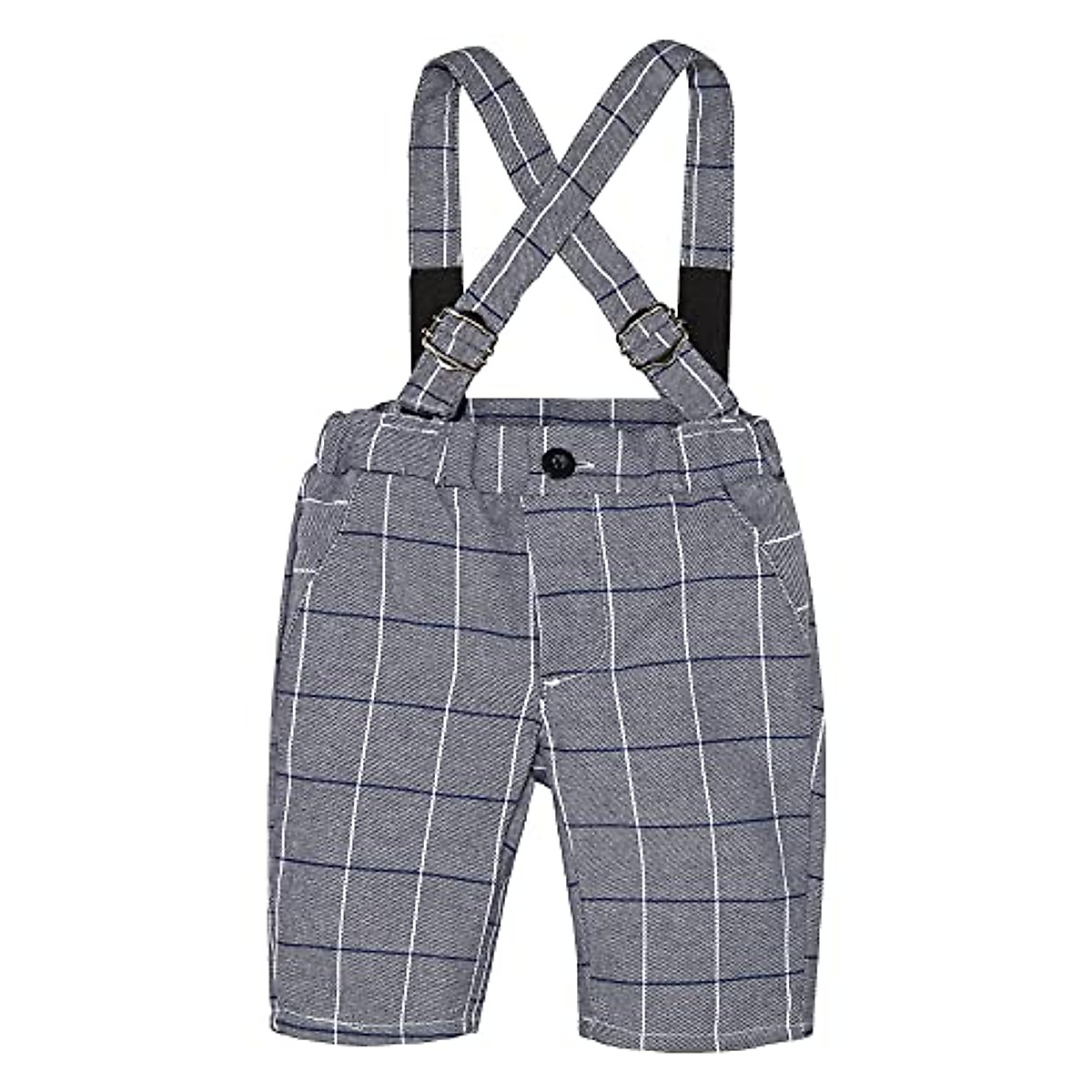 BIG ELEPHANT Gentleman Bowtie Suspenders Suits-Dress Clothes, Formal Wear for Infant Boys