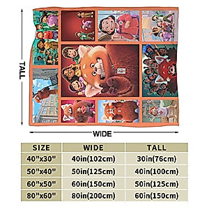 Aeefnuie Turning Red Blanket Sofa Blankets Flannel Blankets Throw Blankets Air Conditioning Blankets 50''X40''