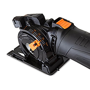 WEN 4.2-Amp 3-3/8-Inch Plunge Cut Compact Circular Saw with Laser, Carrying Case, and Three Blades (36704)