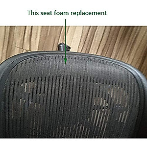 Seat Pad Foam Insert Replacement for Herman Miller Classic Aeron Office Chair A B C Size (Black, A/B)