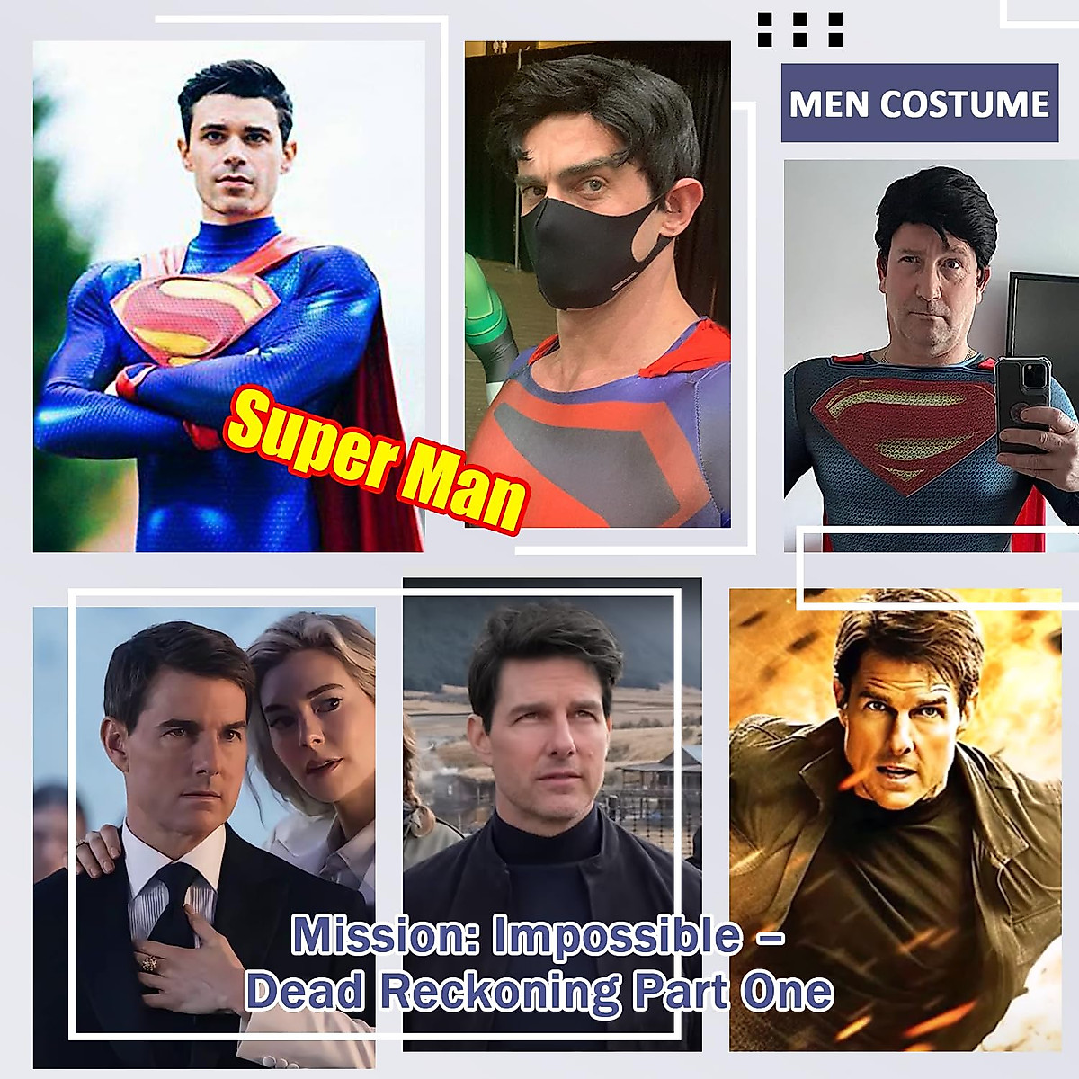 Creamily Mens Wig Short Hair, Mens Hair Replacement Wigs Realistic Mens's Black Wig for Men Synthetic Hair Full Wig for Male Guy Christmas Daily Wear