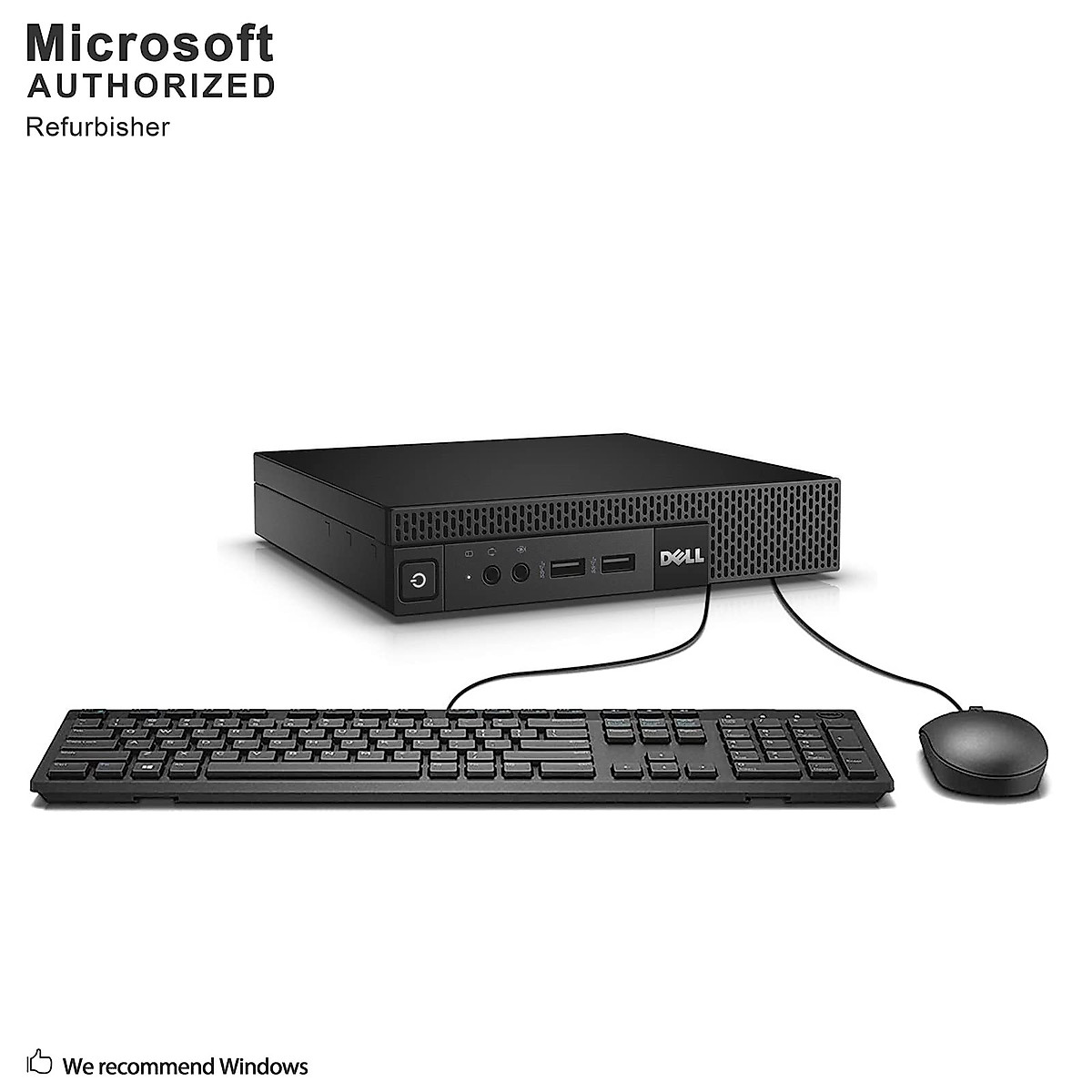 Fast DELL Optiplex 3020 Micro Desktop Computer Ultra Small Tiny PC (Intel Quad Core i5-4590T, 8GB Ram, 256GB SSD, WIFI, HDMI) Windows 10 Pro (Renewed)