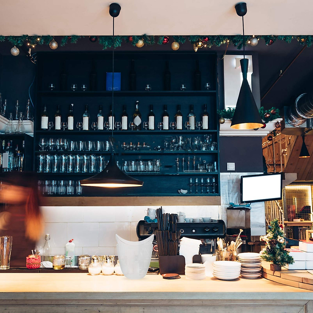 1pc Ice Bucket Large Bucket Small Bucket Food Containers Beverage Tub Wine Cooler Bucket Cooler Bucket Beverage Cooler Bucket Wine Chiller Bucket Acrylic Keg Frosted