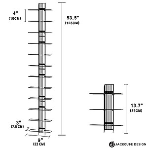 J JACKCUBE DESIGN Wall Mount Wine Rack Organizer for 12 Bottles, Heavy Duty Steel Wine Champagne Liquor Storage Display Holder Rack for Kitchen, Wine Cellar and Home Decor- MK823B