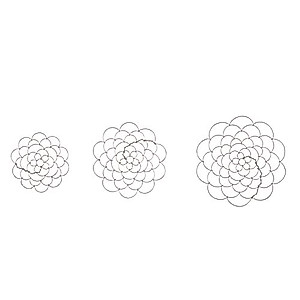 Easy Arranger 3 Pack Wire Flower Arranging Tool- Flower Frog, Reusable, Bendable Flower Grid