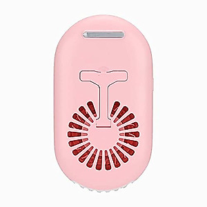 FILFEEL Eyelash Fan for Lash Extensions Small Portable Fan Mini USB Fan Rechargeable Air Conditioning Cooling Fan Eyelashes Extension Glue Dry Blower with Mirror(Pink)