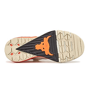 Under Armour Women's Project Rock 3 Training Shoe (White/Orange, us_Footwear_Size_System, Adult, Women, Numeric, Medium, Numeric_8)