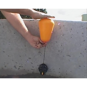 Jobe Valves Megaflow Valve with Short Tail, 1", Yellow/Black(Does NOT include Nut and Washer)