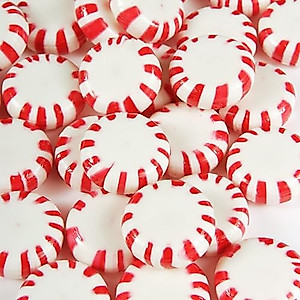 LaetaFood Sugar Free Peppermint Pinwheel Starlight Hard Candy (1 Pound Bag)