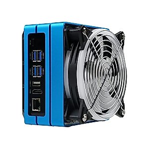 seeed studio Jetson Mate with Case&Cooling Fan, Compatible with NVIDIA Jetson Nano/NX, Jetson Nano/NX Carrier Board for GPU Cluster GPU Server and Homelab.